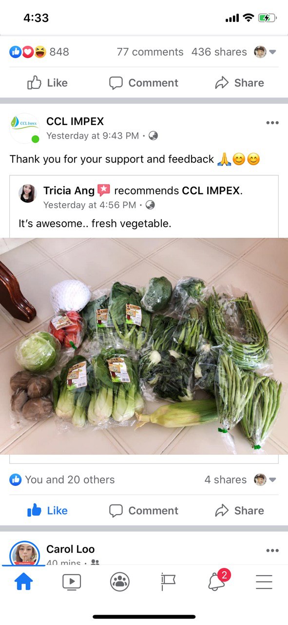 Customer Review | Vegetable Wholesaler | CCL IMPEX