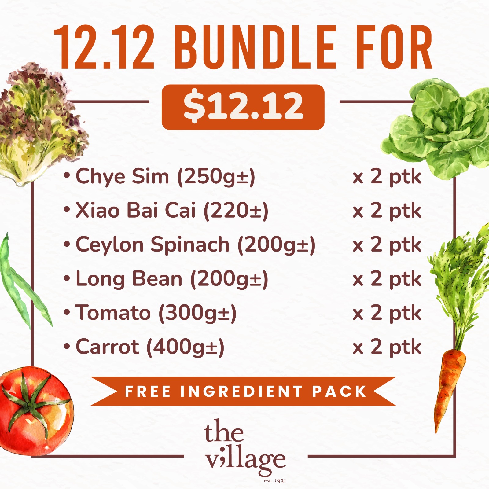 1212 bundle | Vegetable Wholesaler | CCL IMPEX